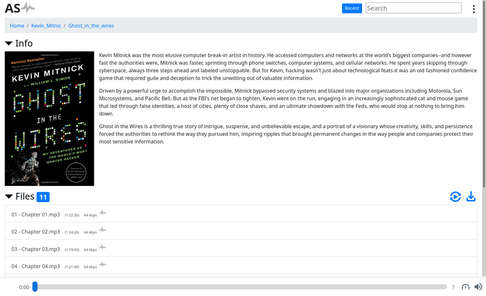 Audioserve Html 5 Based Audio Server On Docker Great For Audiobooks